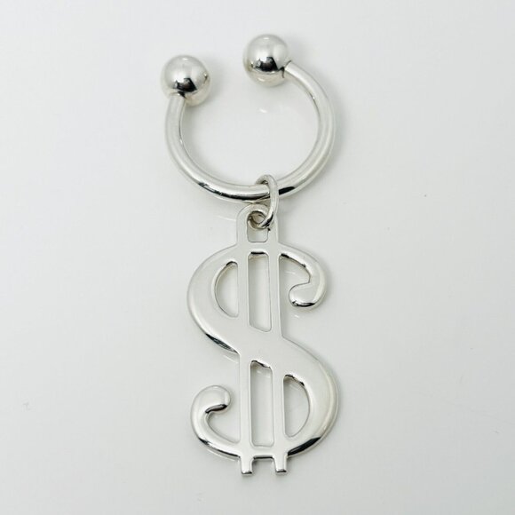 Tiffany & Co. | Accessories | Rare Tiffany Co Dollar Sign Key Ring ...